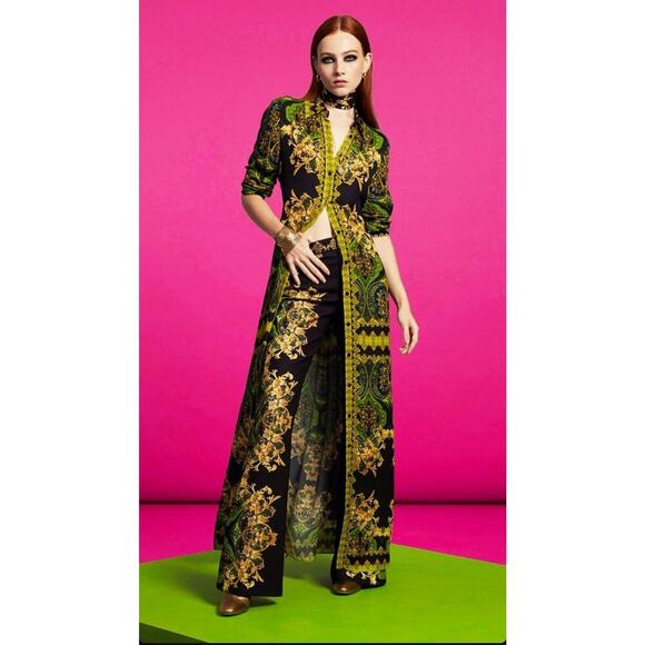 Alice + Olivia | Dresses | Alice Olivia Chassidy Wrap Maxi Shirt Dress ...